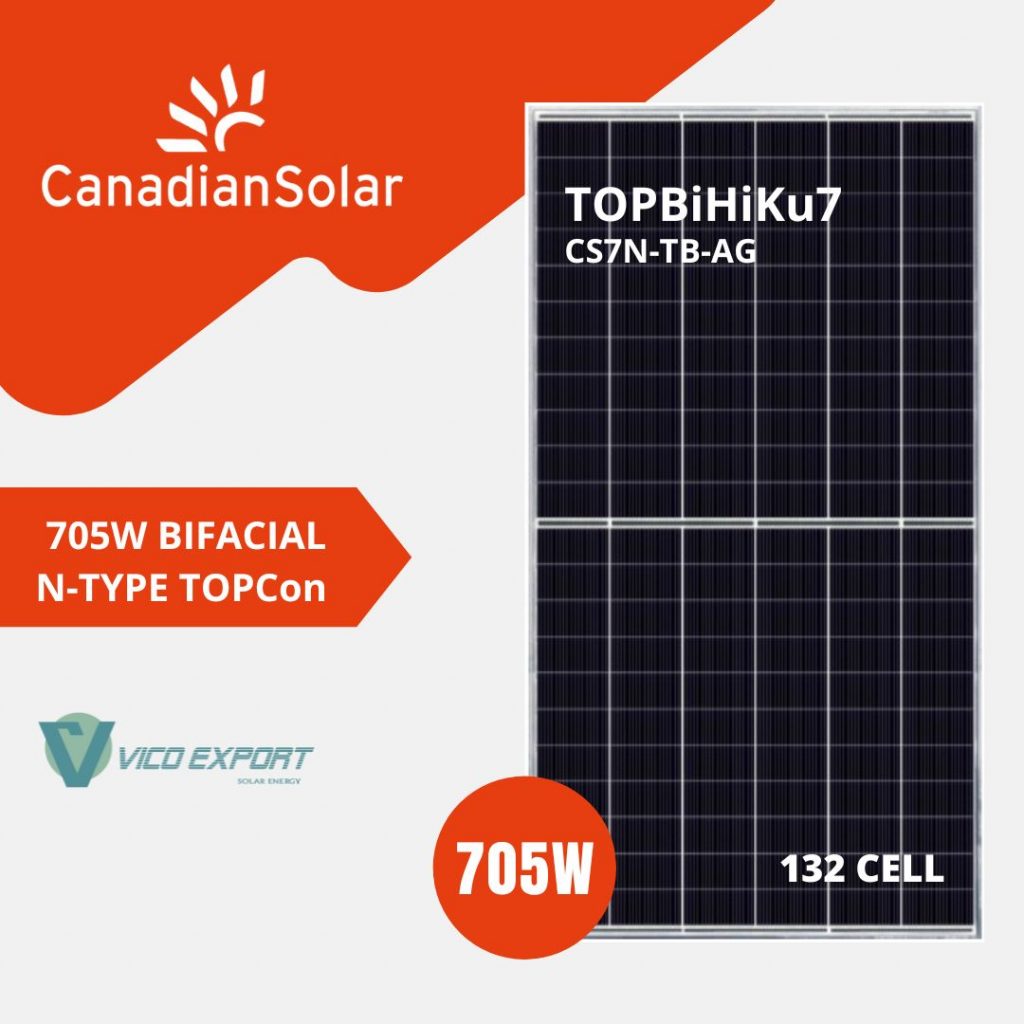 615w Canadian Solar bifacial Ntype TOPCon Vico Export Solar