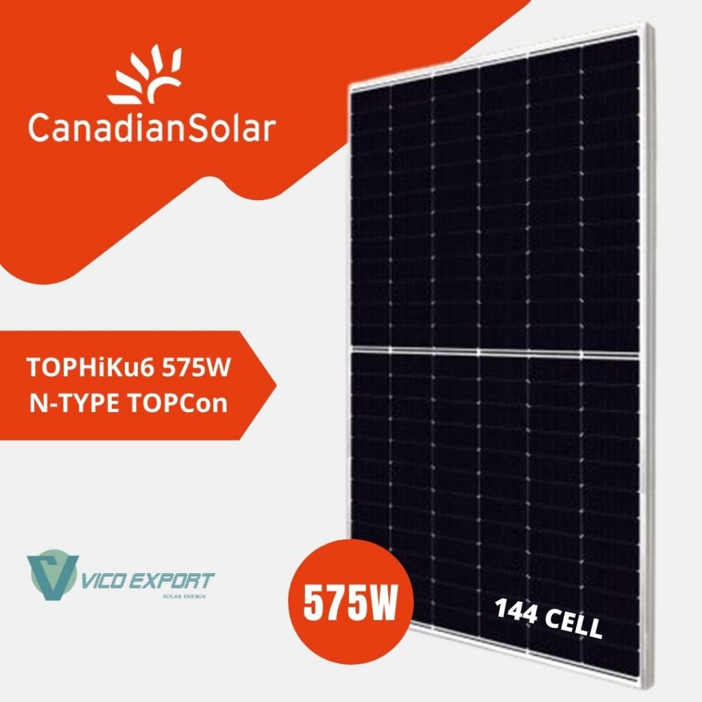 575w Canadian Solar Ntype TOPCon | Vico Export Solar Energy