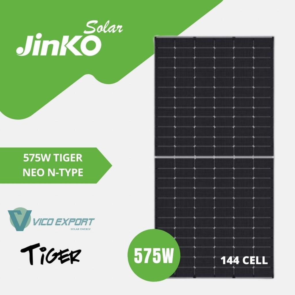 590W Jinko Ntype Bifacial | Vico Export Solar Energy